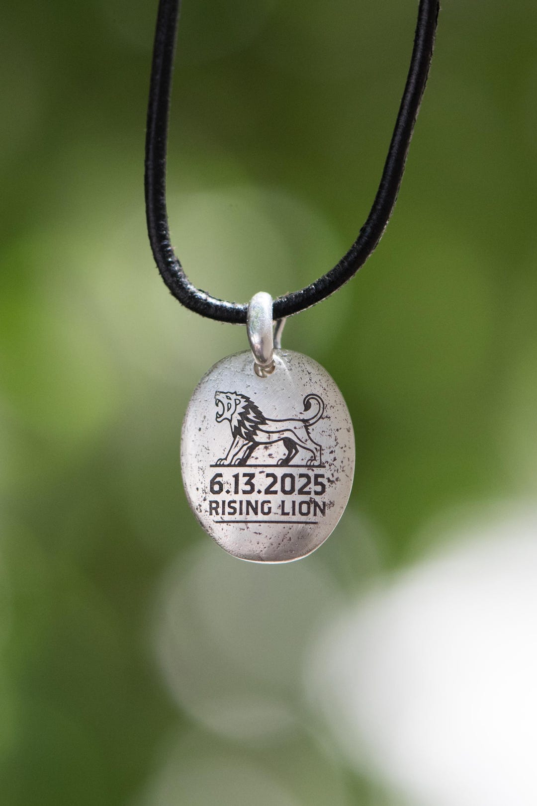 Rising Lion – Fine Silver Pendant | Handcrafted Israeli War Tribute ...