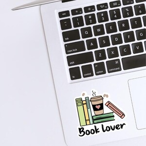 Book Lover Sticker - Vinyl Decal for Bibliophiles, Readers, and Writers ...