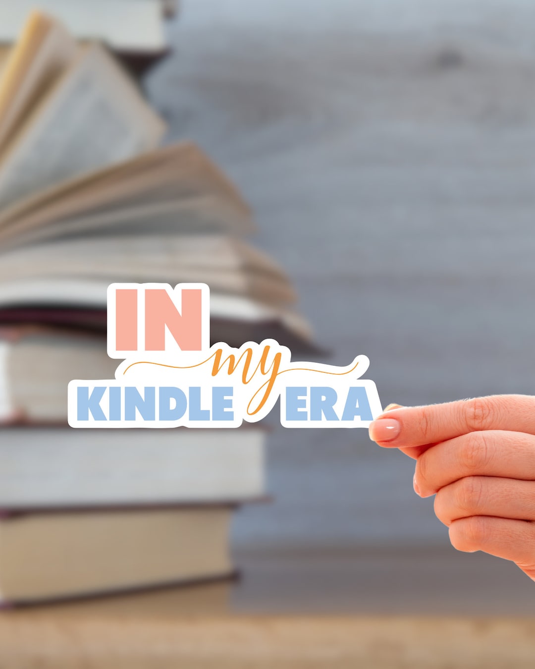 In My Kindle Era Sticker | Bookish Sticker| Reading Sticker | Kindle ...
