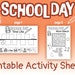 School, Education, Activity, Colouring, Word Search, Time Line, Sheets ...