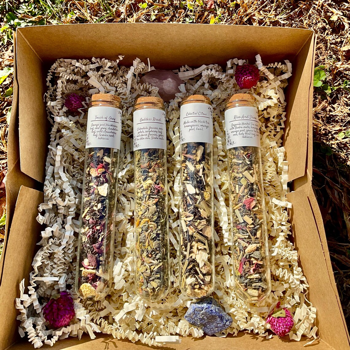 Organic Herbal Tea Glass Vials - Etsy