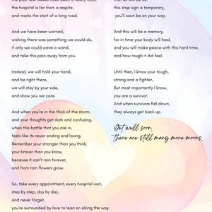 Get Well Soon Poem for Someone Unwell Poem Thinking of You Poem of ...