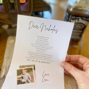 Will You Be My Godfather Proposal Card, Godparent Proposal Dard ...