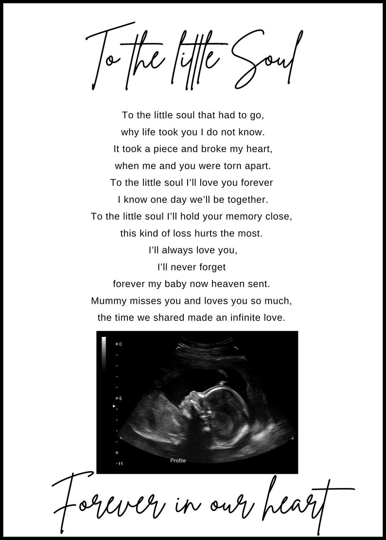 Miscarriage Keepsake Poem, DIGITAL DOWNLOAD, Poem for Pregnancy Loss - Etsy