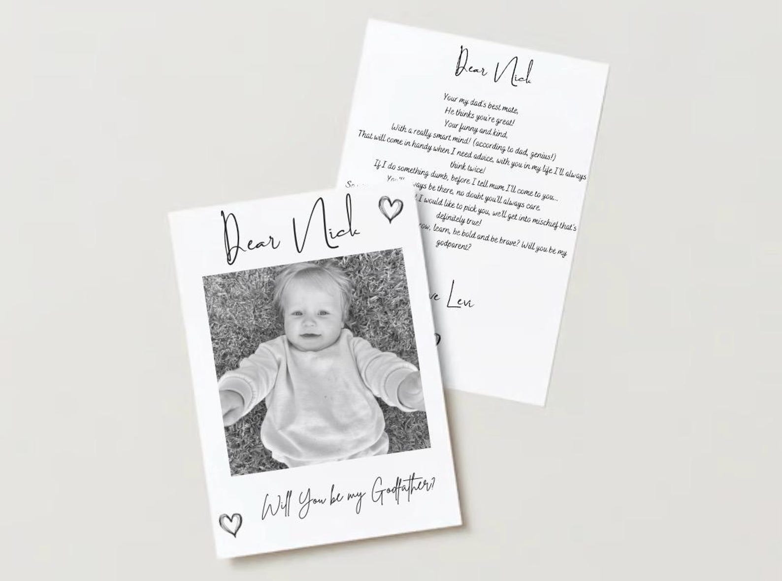 Godparent Proposal, Will You Be My Godfather Proposal Card, Godparent ...