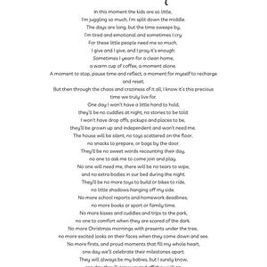 This Moment, Poem About Motherhood, Motherhood Support. - Etsy