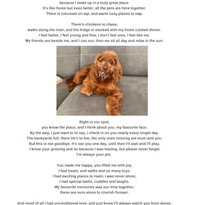 Dog Memorial Poem, Grief Poem for Dog, DIGITAL DOWNLOAD, Gift - Etsy