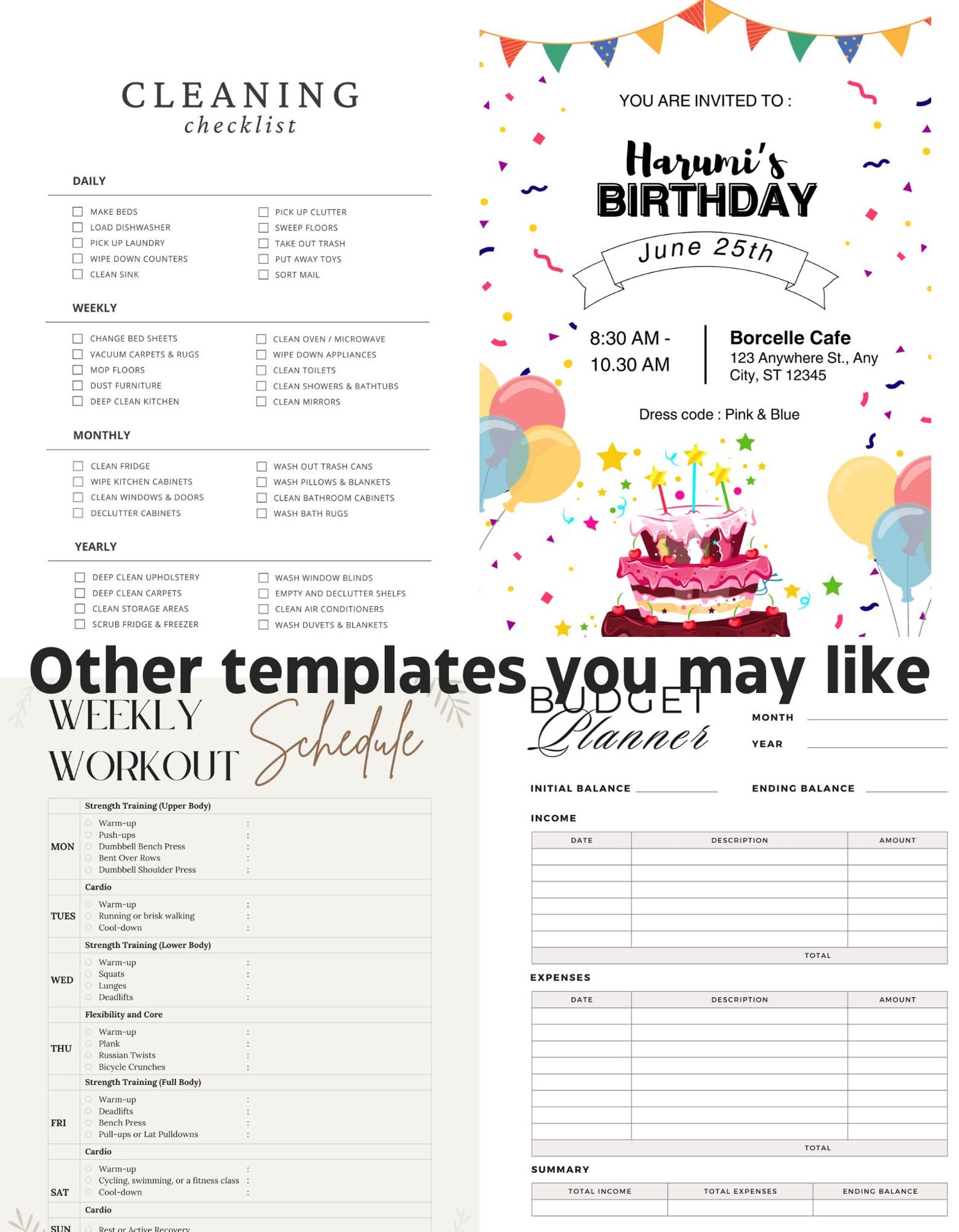 Ultimate Cleaning Checklist Printable Home Cleaning Schedule Daily ...