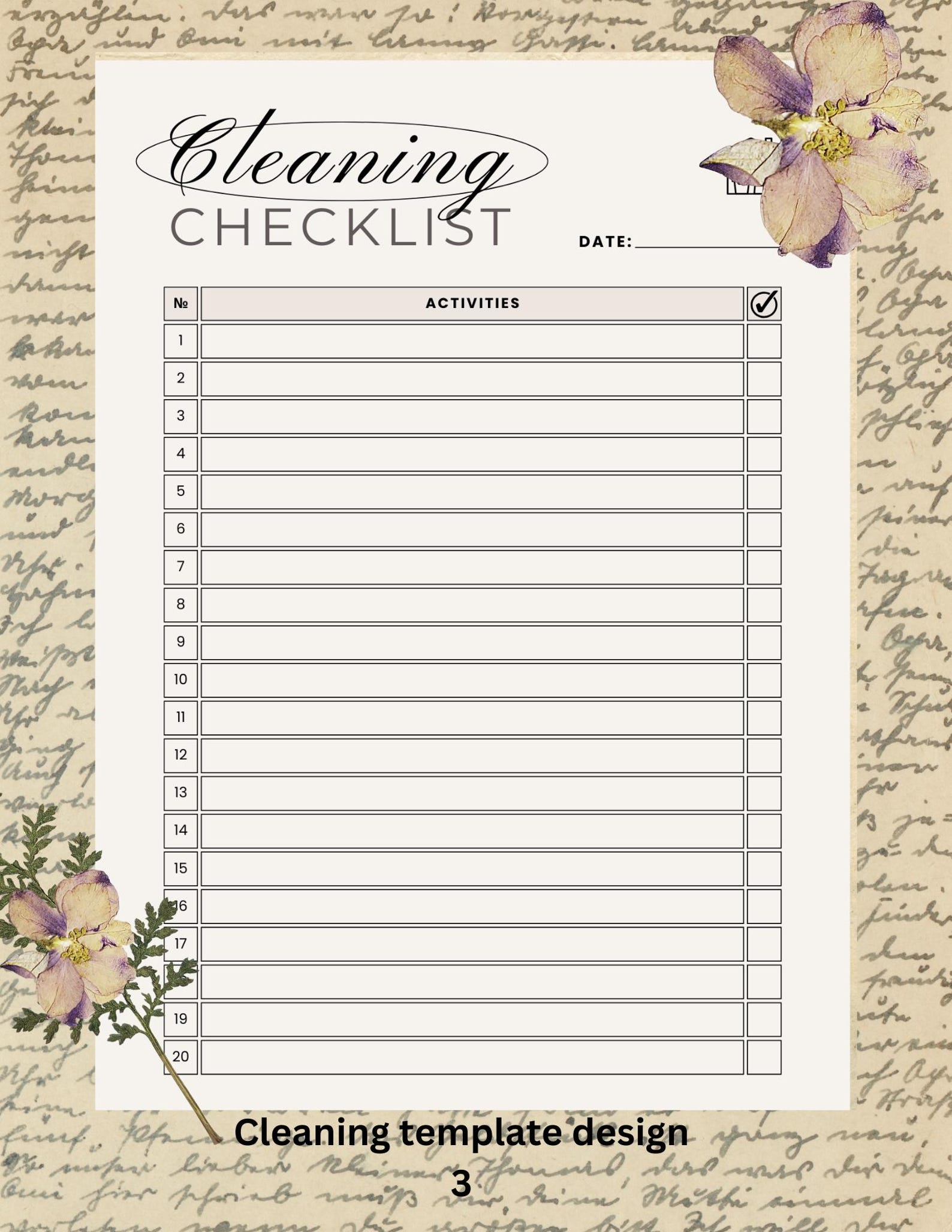 Ultimate Cleaning Checklist Printable Home Cleaning Schedule Daily ...