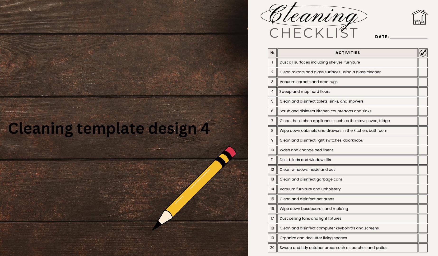 Ultimate Cleaning Checklist Printable Home Cleaning Schedule Daily ...