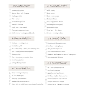 Wedding Checklist,wedding Venue Checklist,wedding Planner Checklist ...