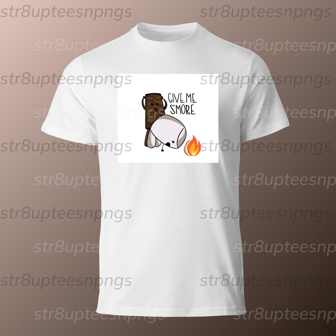 Funny S'mores Characters Illustration Give Me S'more Chocolate Bar and ...