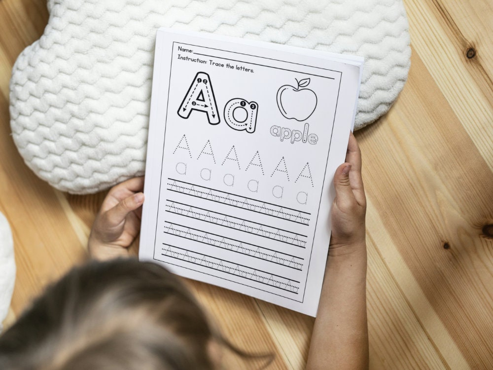 Printable Alphabet Learning Worksheets - Etsy