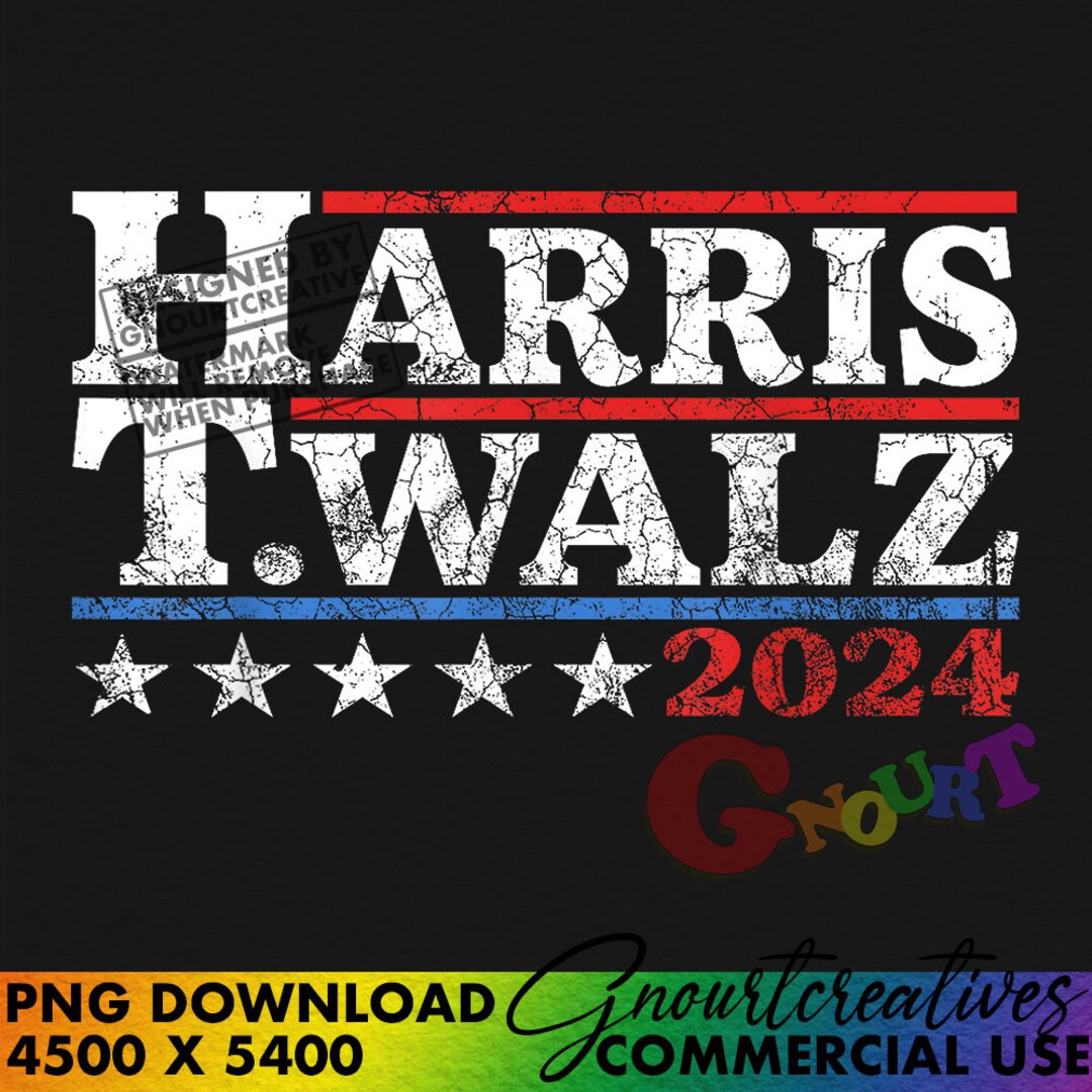 Harris T.walz 2024 Png, Kamala Harris Png, Mama President Png, Election ...