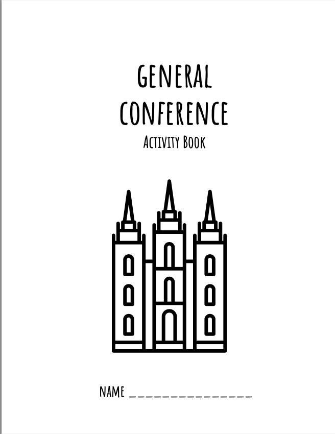 LDS General Conference Activity Packet for Kids and FHE Activity ...