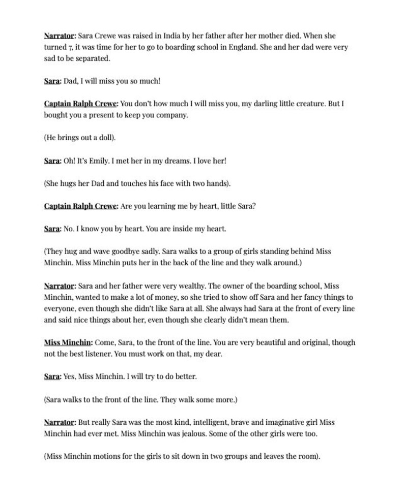 Script-it for Kids: A Little Princess Play - Etsy