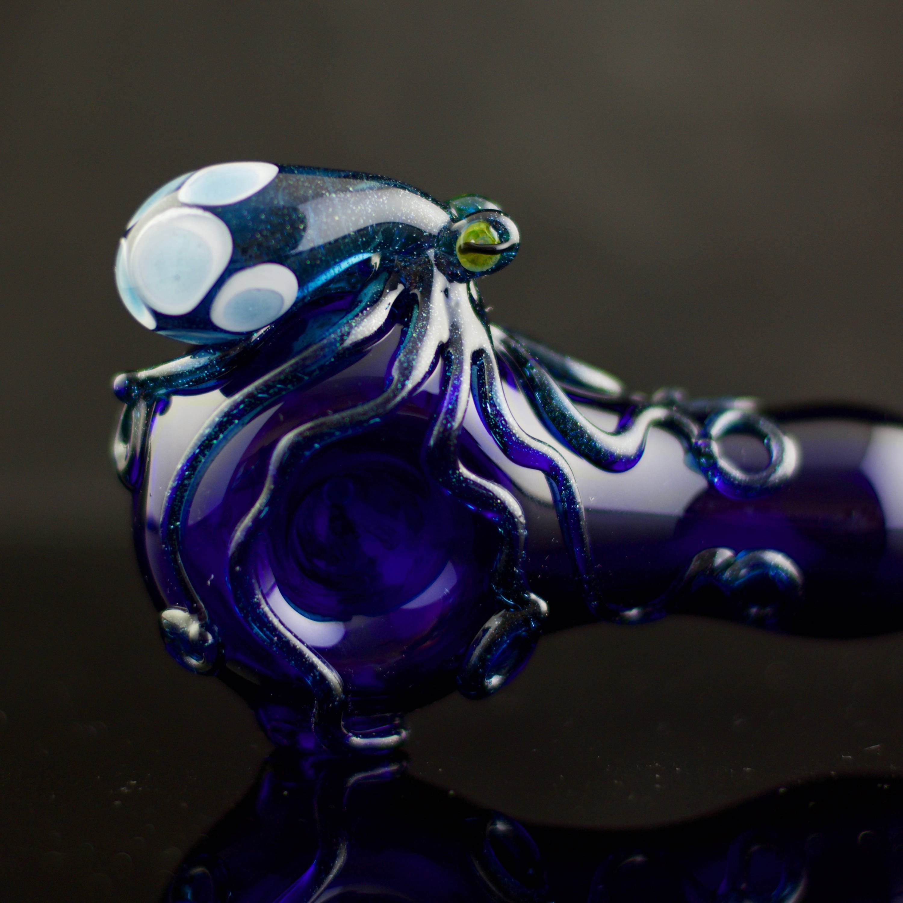 Octopus Glass Spoon Pipe in Your Choice of Color