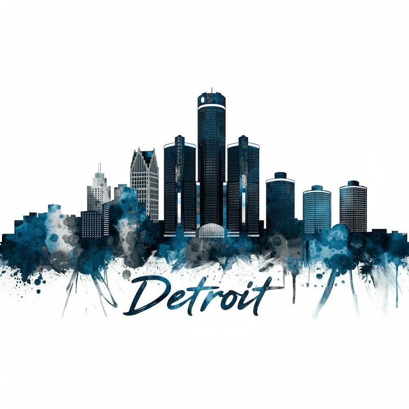 Detroit Stickers - Etsy