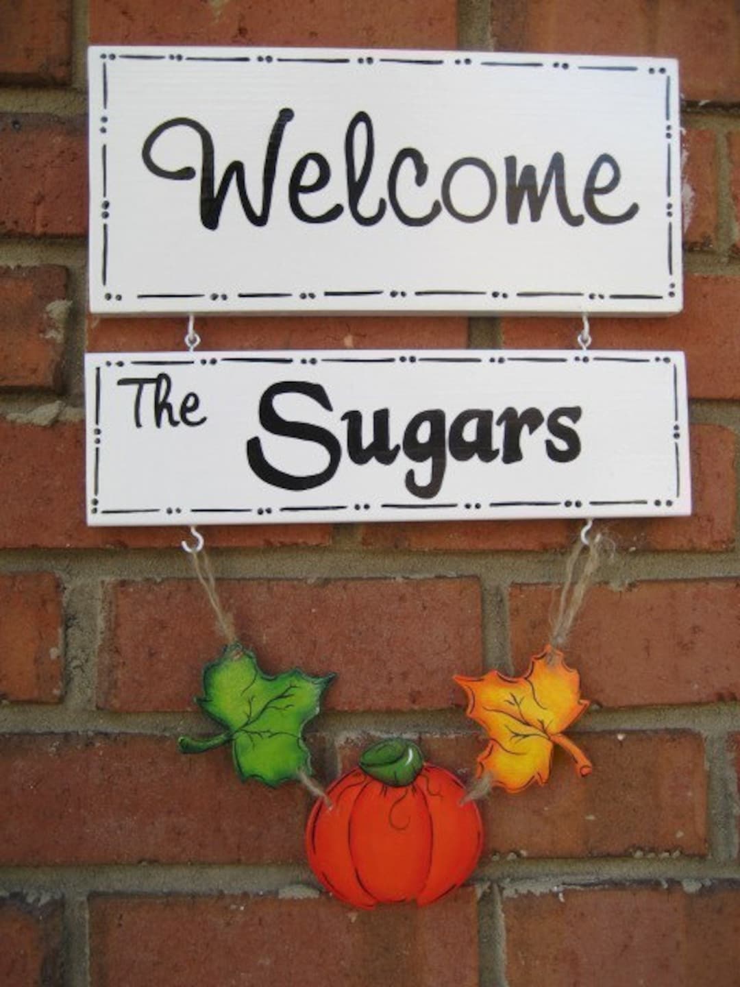 Changeable Seasonal Welcome Sign With 3 Sets of Interchangeable 3 Piece ...