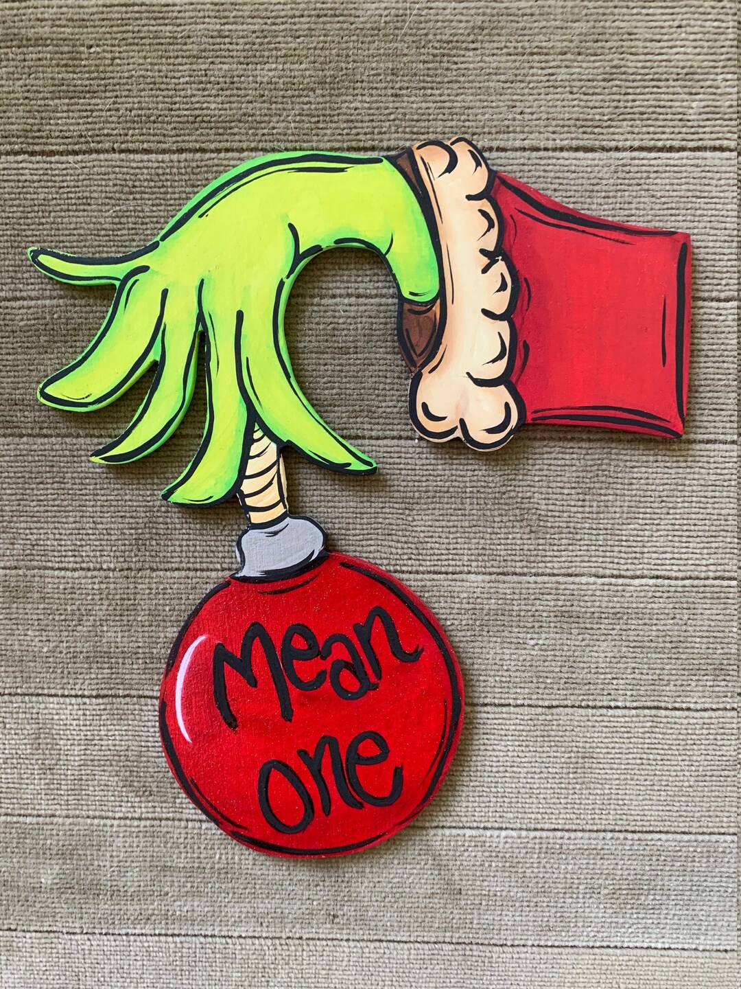 Wreath Attachment Grinch Mean One Sign - Etsy
