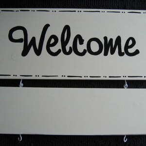 Personalized Welcome Sign and Name Plate Hand Painted - Etsy