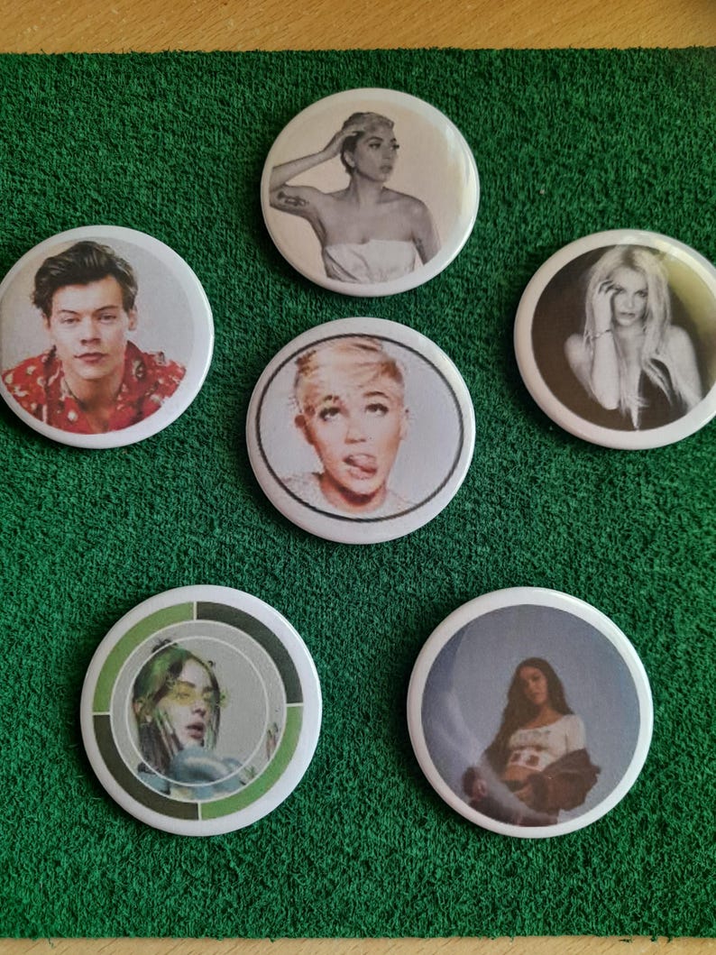 Pop Stars 2.25 Inch Pin Badges - Etsy