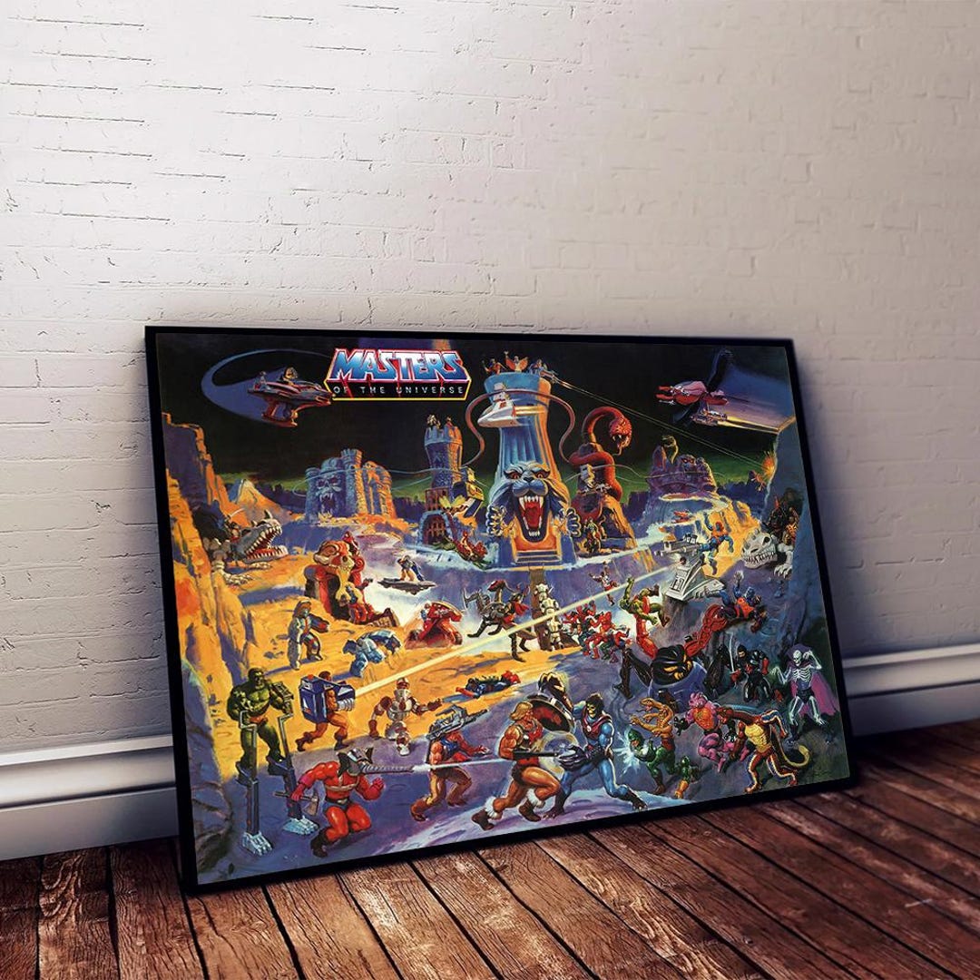 80'S Vintage Eighties Video Poster He Man Poster,wall Art, Home ...