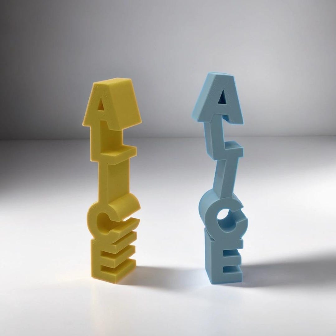 Custom Name Letter Tower | Personalized Letter Stack | Custom Name ...