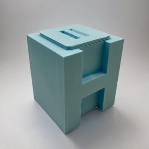Letter-shaped Container With Lid | Custom Letter Box Container | Multi ...