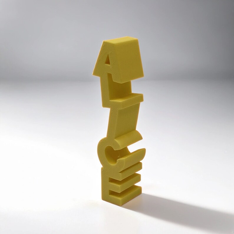 Custom Name Letter Tower Wobbly Letters Personalized Letter Stack ...