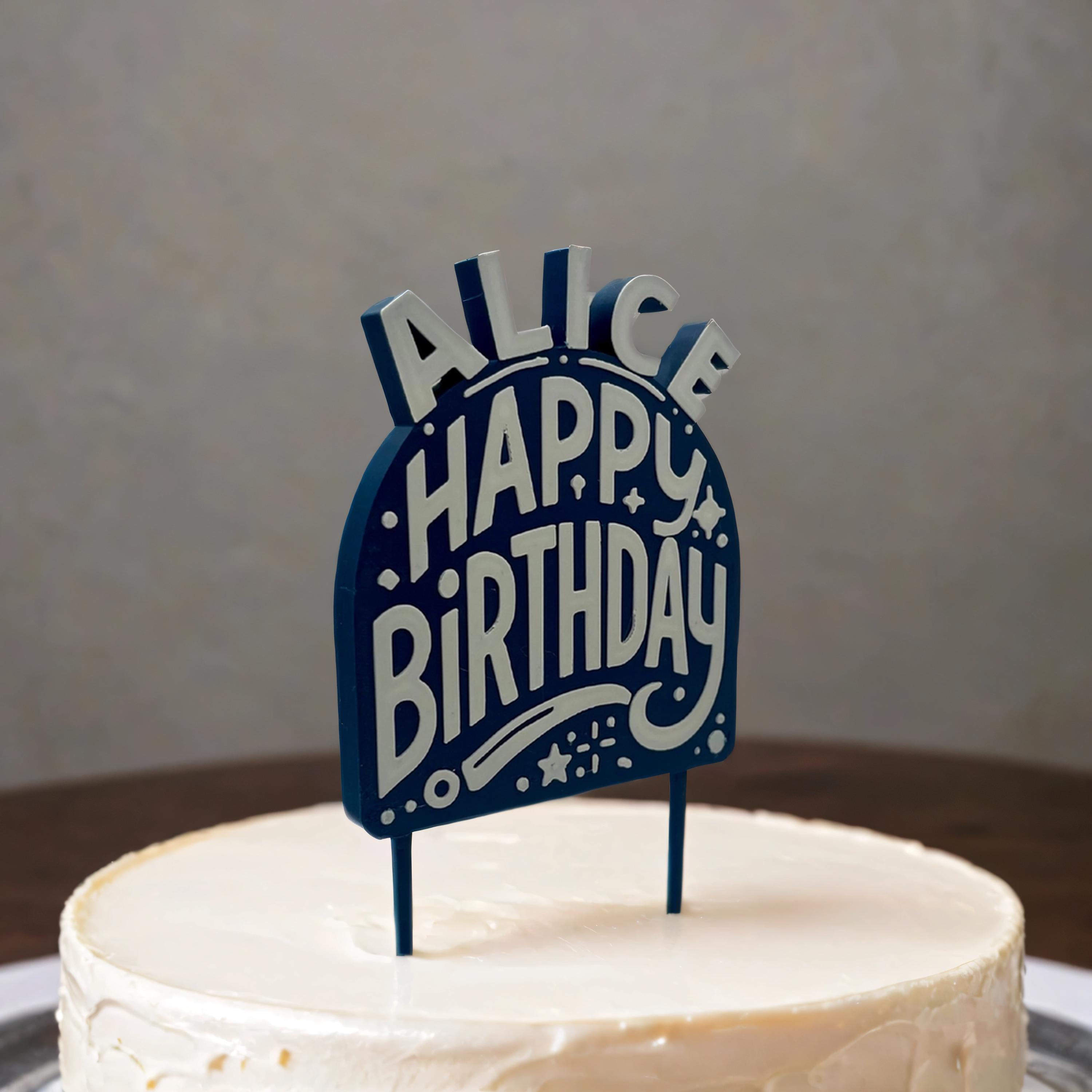 Custom Cake Topper Arch Banner Custom Party Cake Sign Custom Cake ...