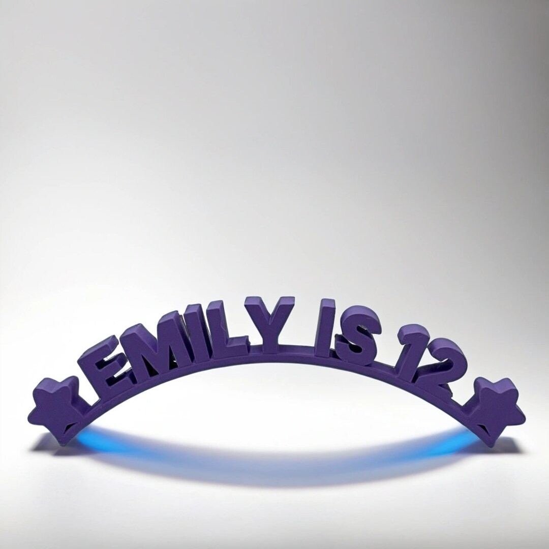 Custom Birthday Sign | Custom Party Sign | 3D Printed Birthday Name ...