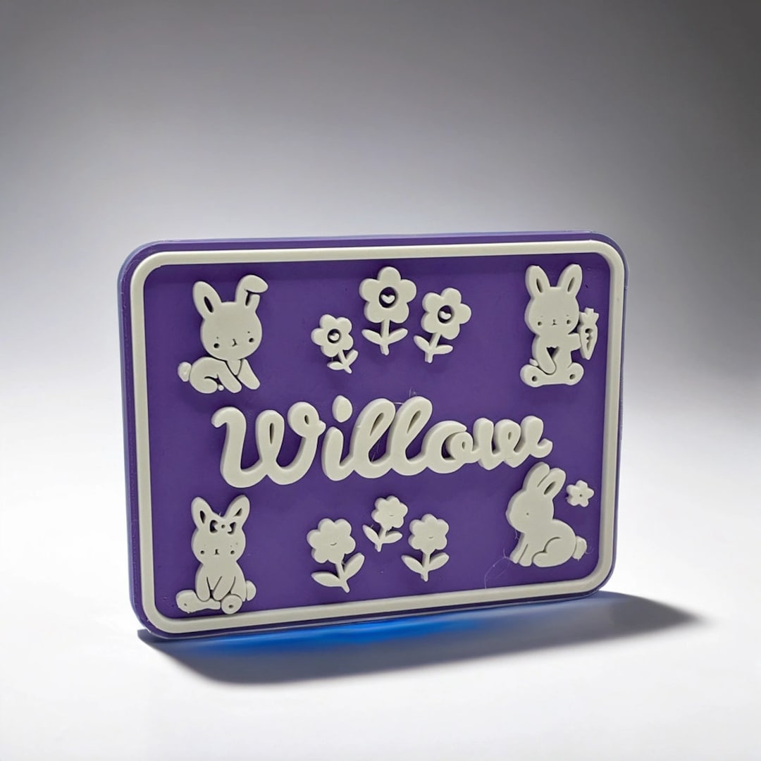 Custom Child's Door Name Plate Personalized Kids Door Sign Custom Door ...