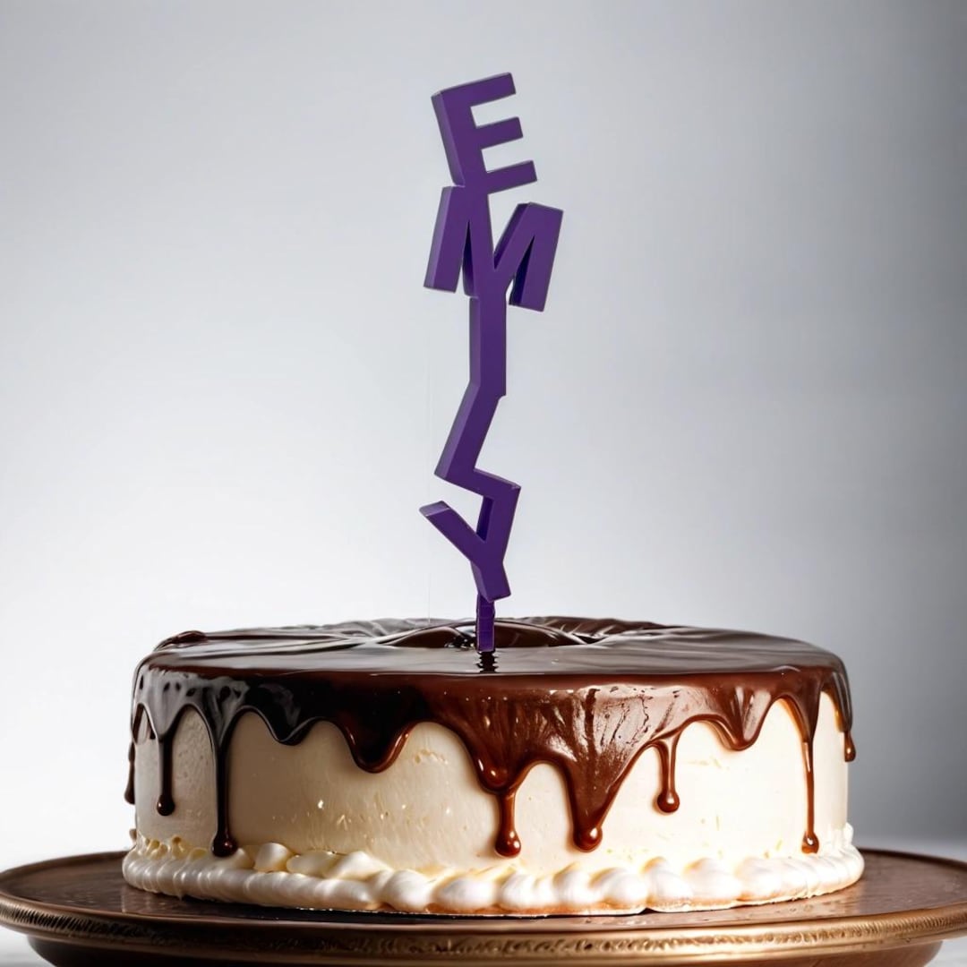 Custom Wobbly Letters Cake Topper | Cake Topper Wobbly Letters Tower ...