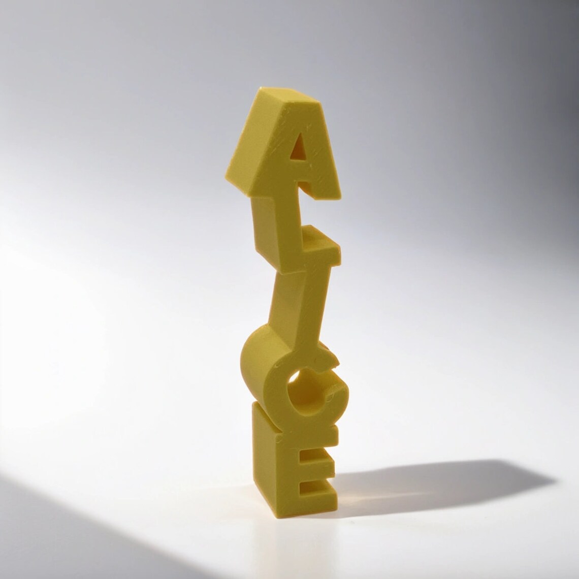 Custom Name Letter Tower Wobbly Letters Personalized Letter Stack ...