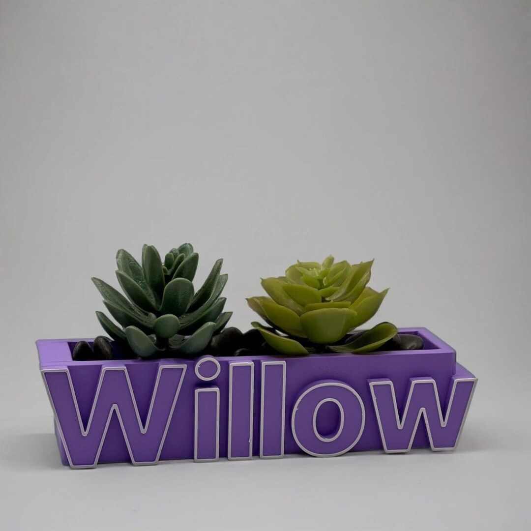 Name Outline Planter | Name Outline Pot | Custom Name | Name Planter ...