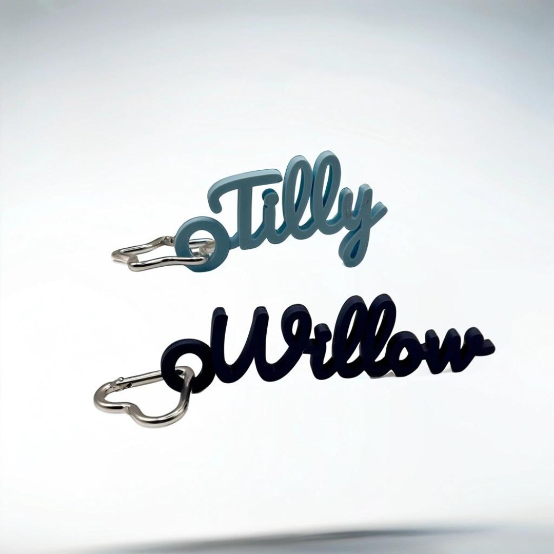 Custom Cursive Name Tag | Personalized Name Tag | Custom Bag Tag ...