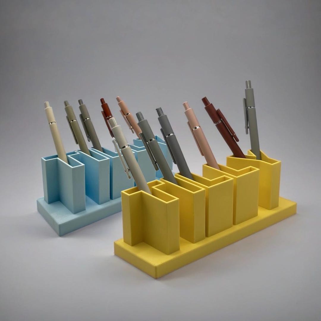 Vertical Custom Name Pen Holder | Personalized Vertical Pen Cup | 3D ...