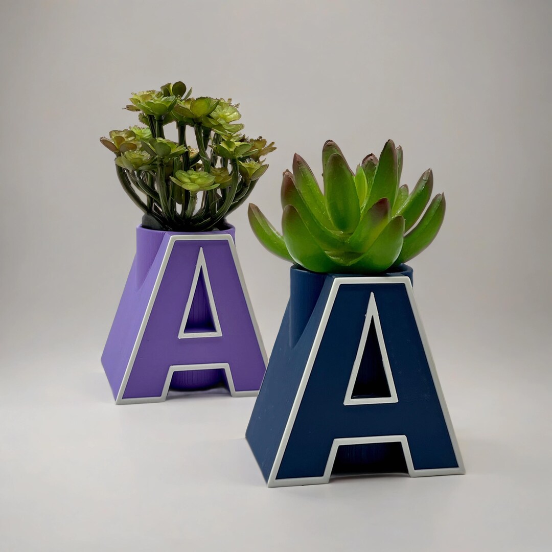 Letter Outline Pot | Letter Planter | Letter Outline Planter | Letter ...