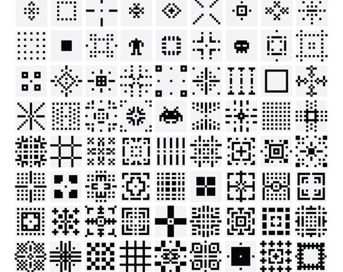 10x10 Pixel Poster actually 12x16 in size the name refers to | Etsy