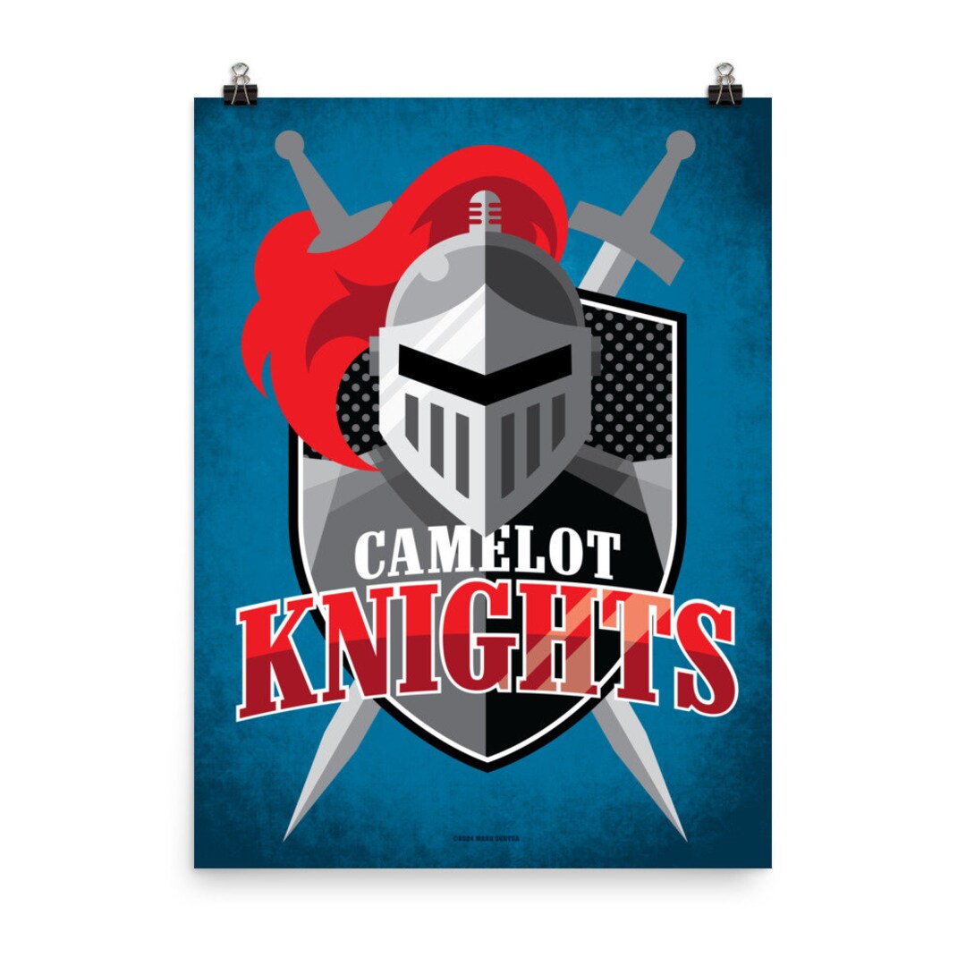 Camelot Knights Medieval Poster - Etsy