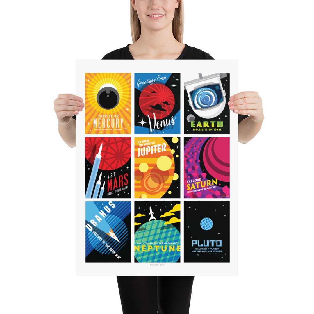 The Planets Travel Poster - Etsy