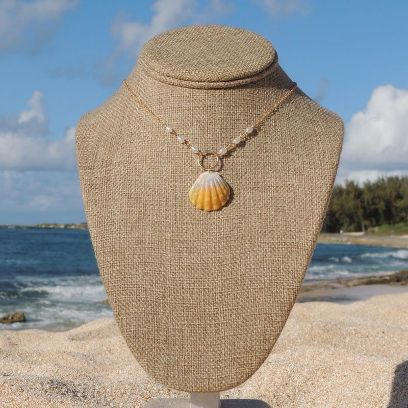 Sunrise Shell Necklace - Etsy