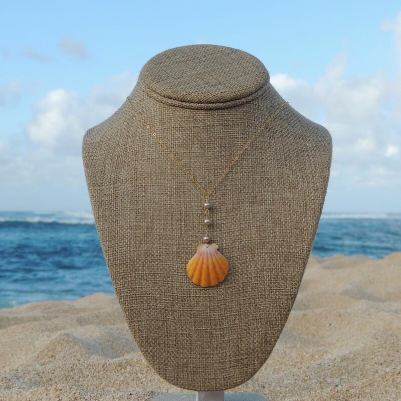 Sunrise Shell Necklace - Etsy