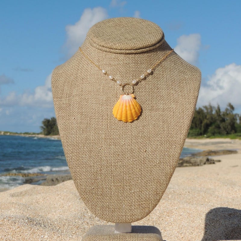 Sunrise Shell Necklace - Etsy