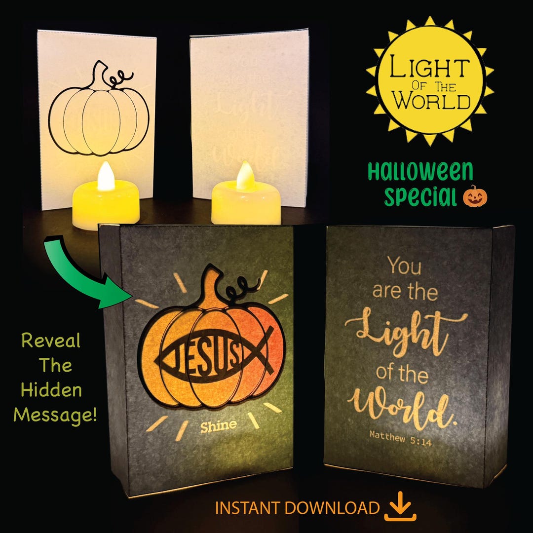 Fall Christian Craft light of the World Lamp Educational Science ...
