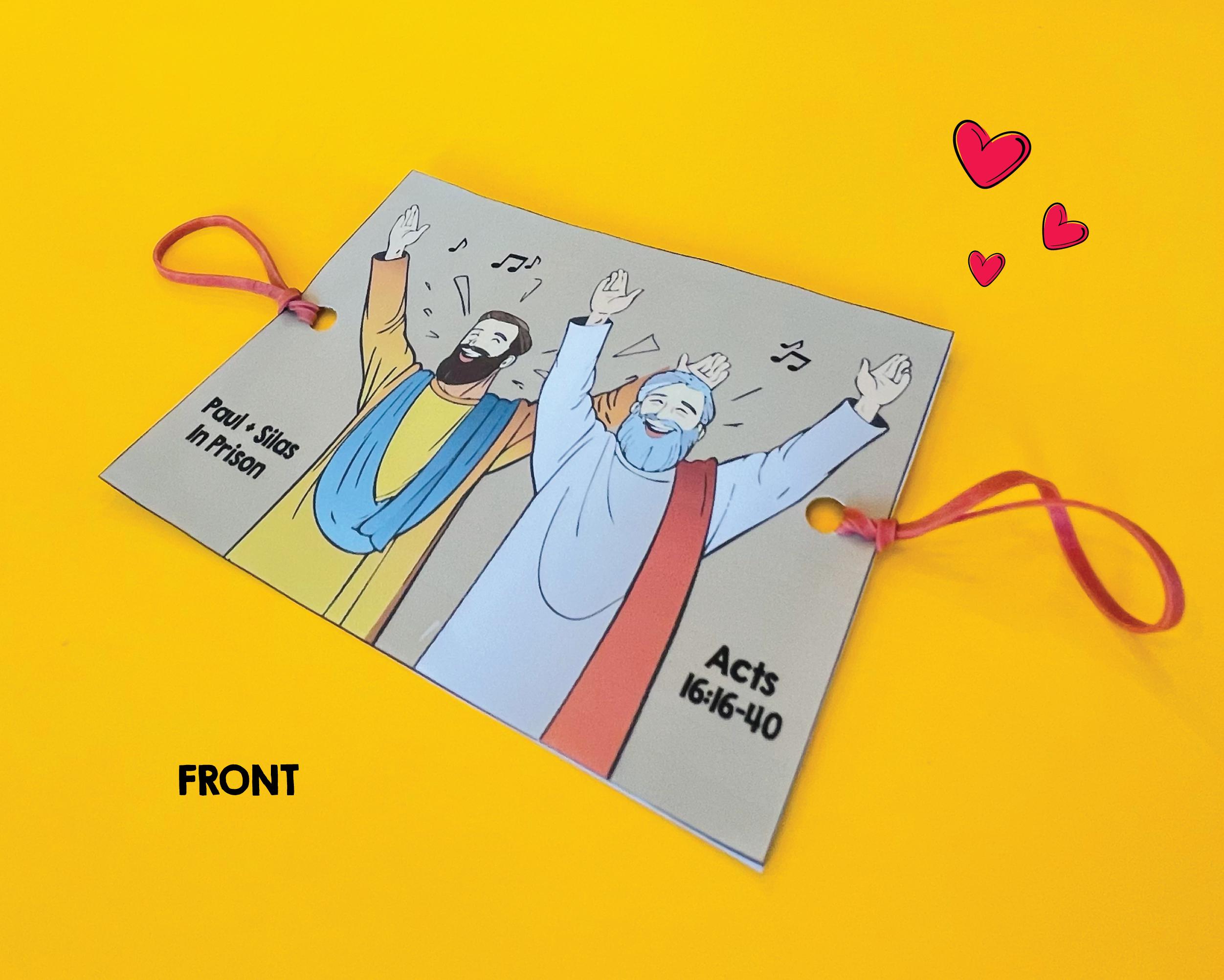 Paul and Silas in Prison Craft Fun Printable Bible Activity for Kids ...