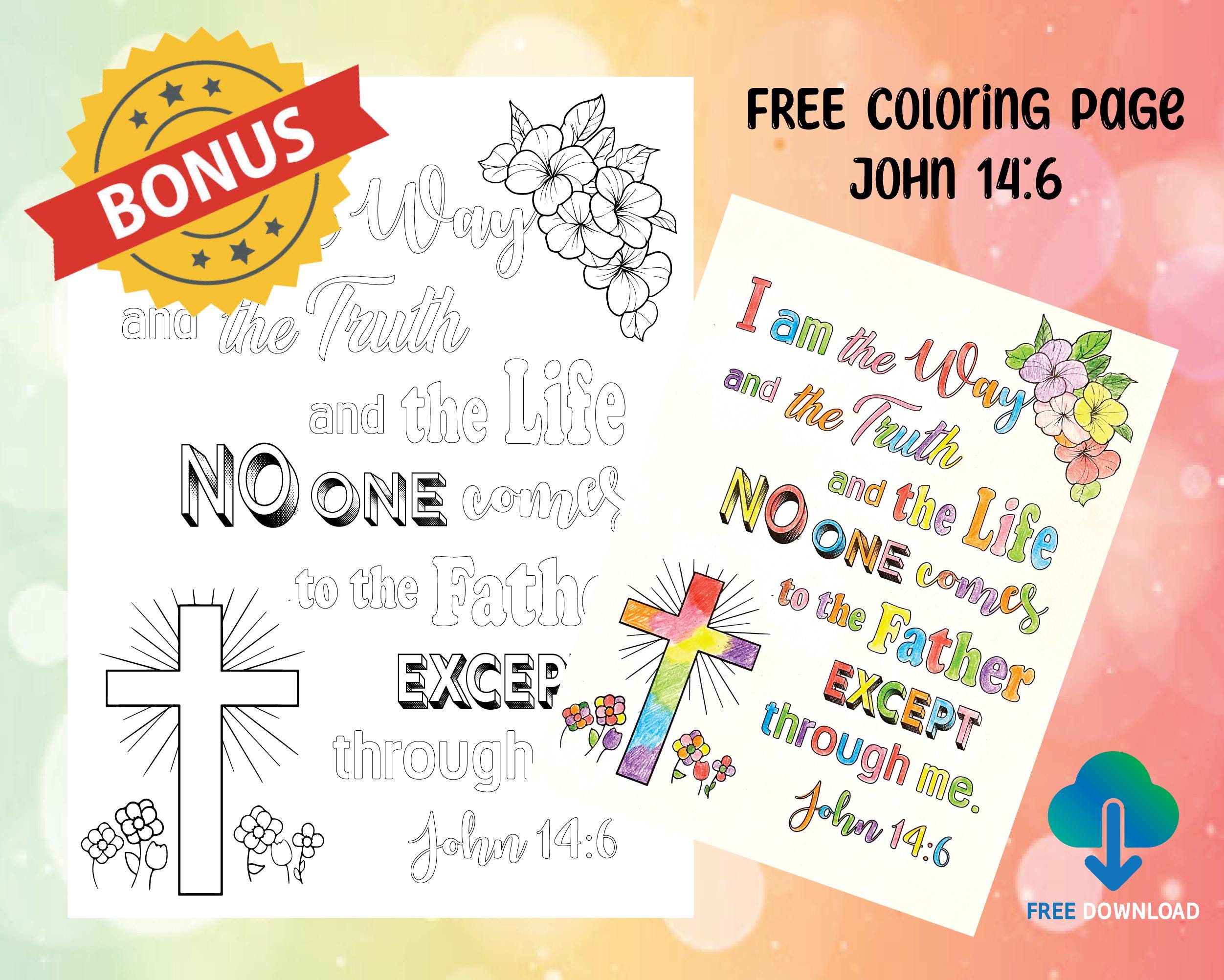 Printable John 14:6 Paper Chain Doll Jesus is the Way Christian Mission ...