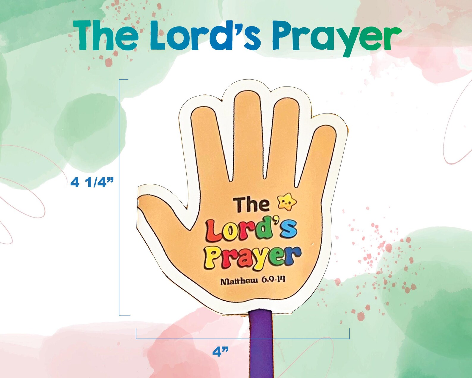 The Lord's Prayer Hands Craft for Kids Printable Bible Activity With ...