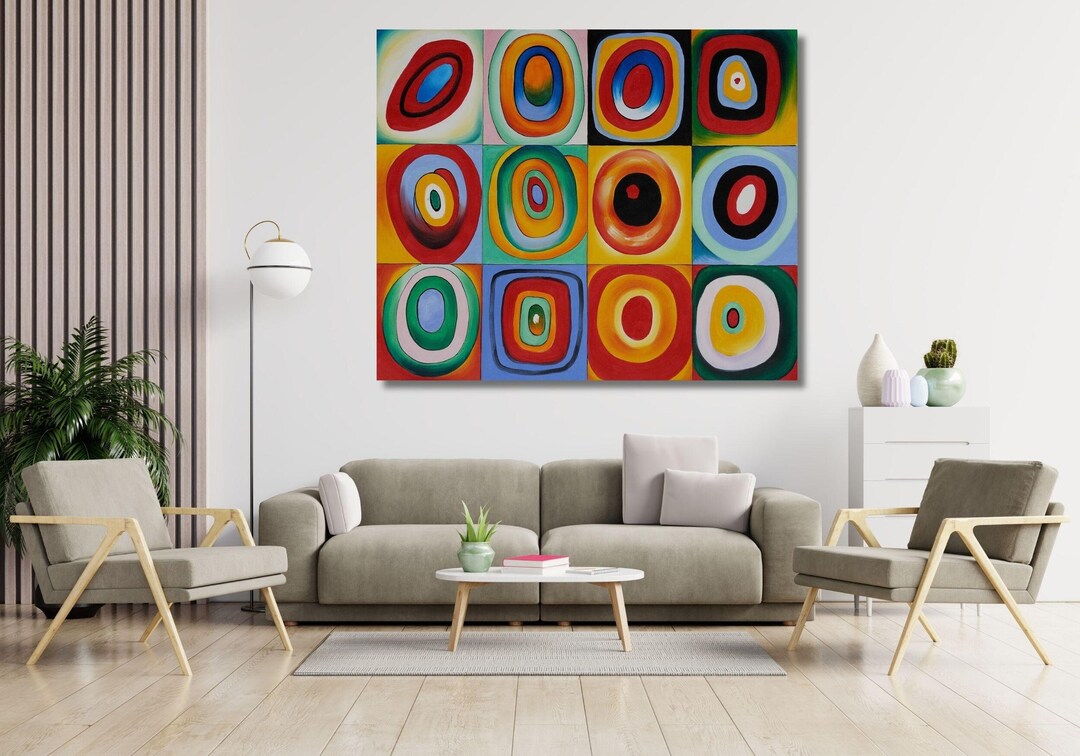 Wassily Kandinsky Color Study Squares With Concentric Circles 1913 ...